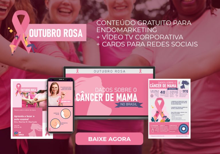 Outubro Rosa nas empresas: ações + Materiais gratuitos